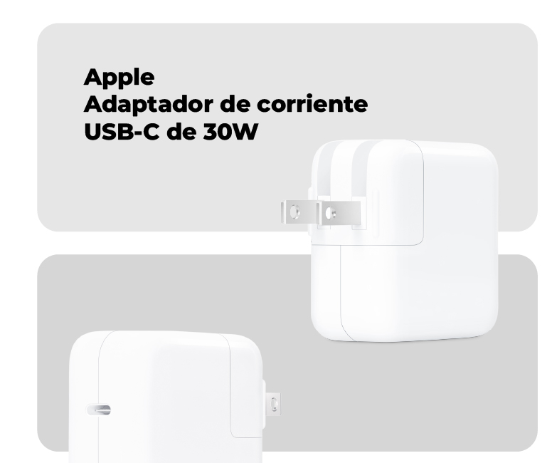 Apple Adaptador de corriente USB-C 30W